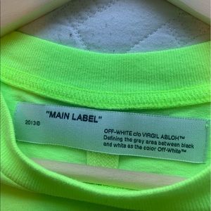 Off-White | Tops | Offwhite Main Label Tshirt | Poshmark